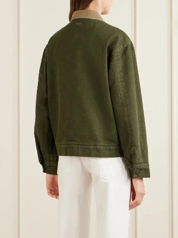 Aimé Leon Dore Corduroy-trimmed Denim Jacket