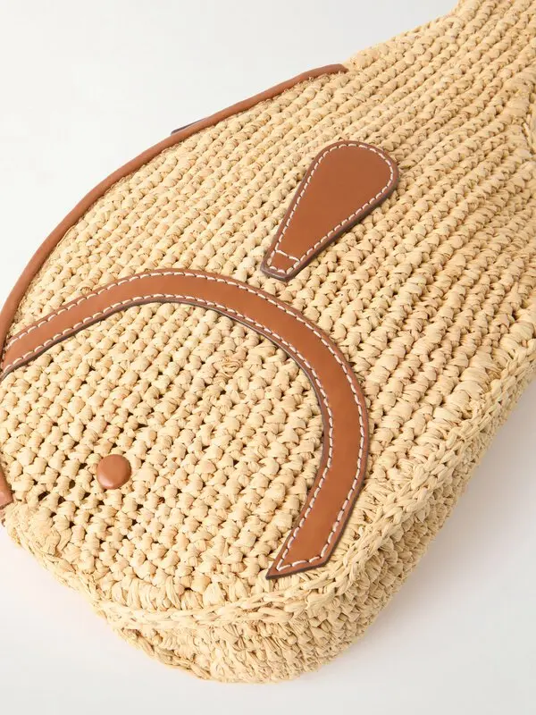 Staud Pesce Raffia Clutch - Neutrals