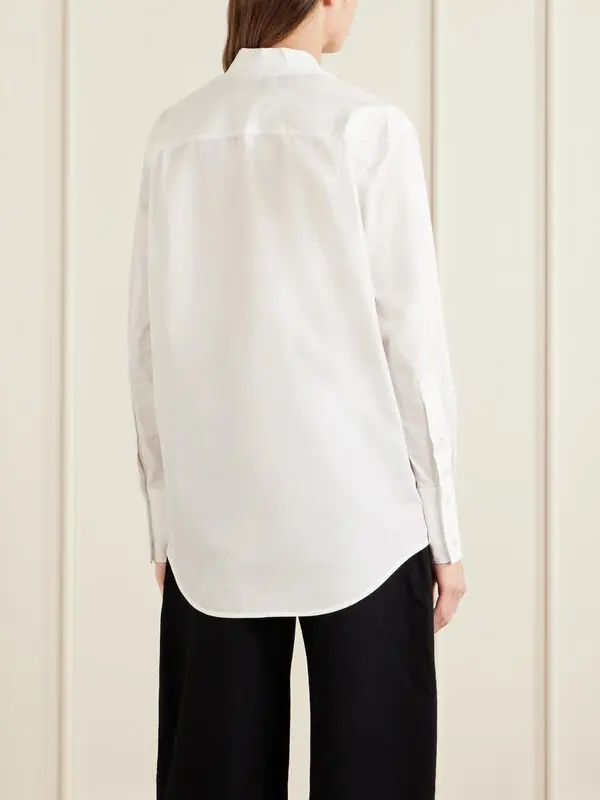 MAISON MARGIELA Tie-detailed Cotton Blouse