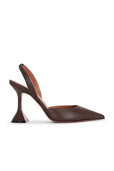 Amina Muaddi Holli 95 Nappa Sling Back Pump