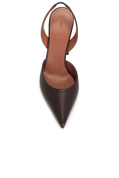 Amina Muaddi Holli 95 Nappa Sling Back Pump