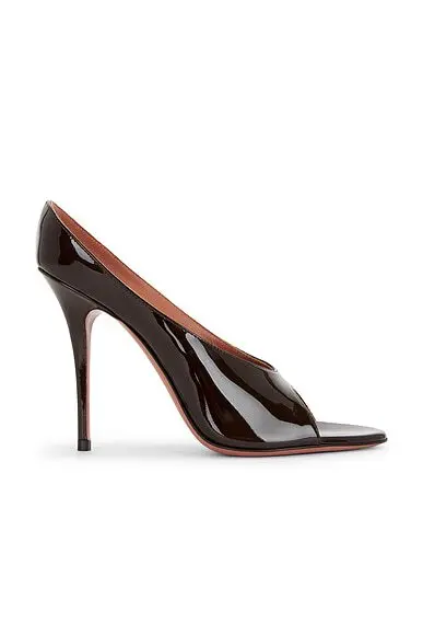Amina Muaddi Anok 105 Patent Slipper Mule