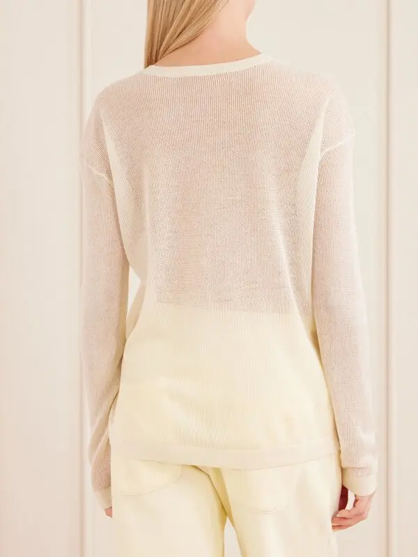 TWP Crocheted Cashmere Sweater With Pocket