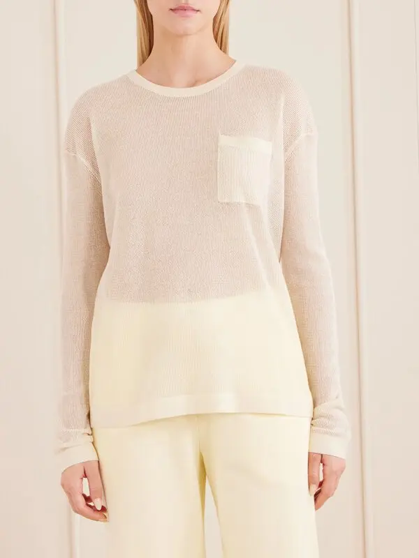 TWP Crocheted Cashmere Sweater With Pocket