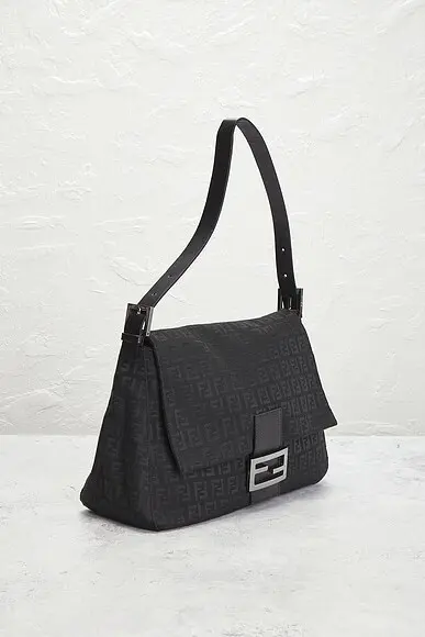 Fendi Zucchino Mama Baguette Shoulder Bag