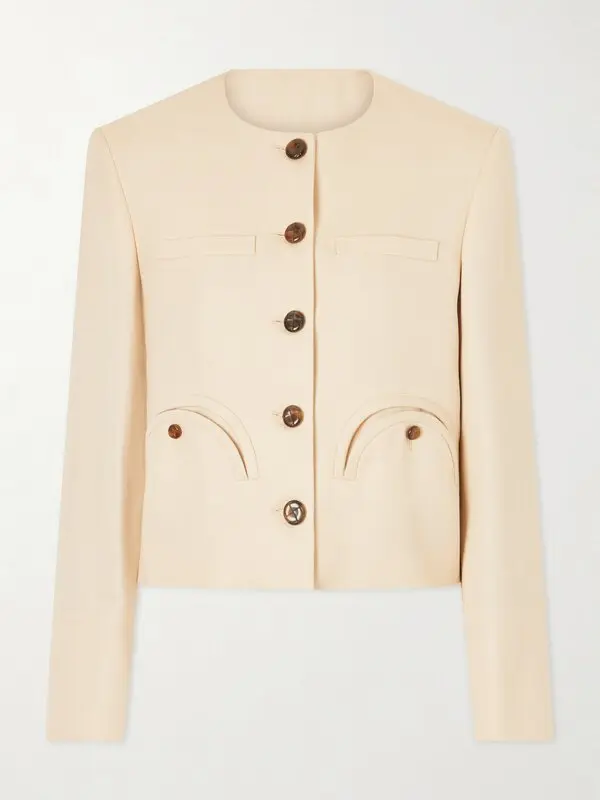 BLAZÉ MILANO Danae Woven Jacket - Neutrals