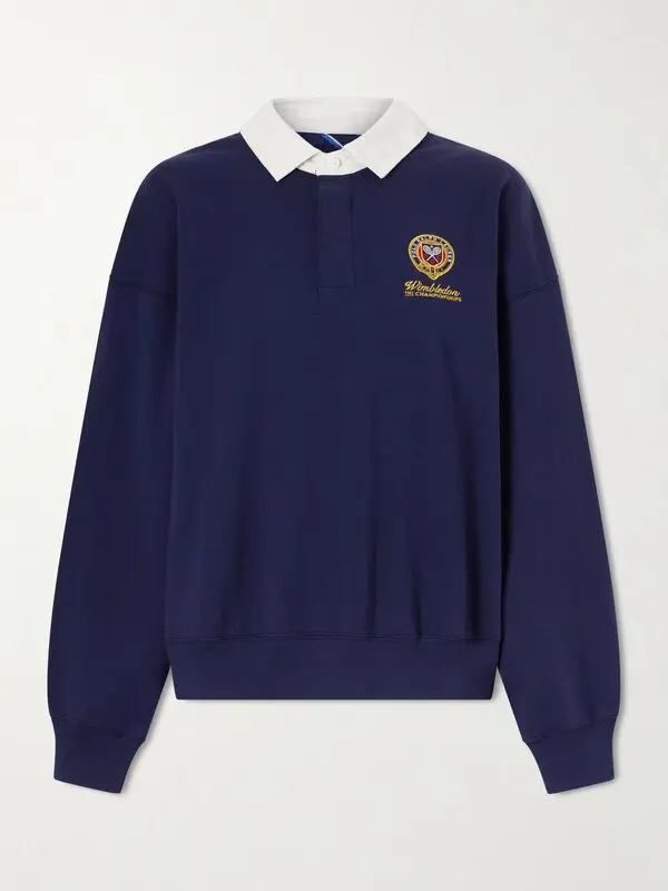 Polo Ralph Lauren Logo-appliqué Cotton Sweatshirt - Blue