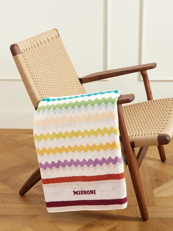 Missoni Striped Cotton-terry Throw - Multi