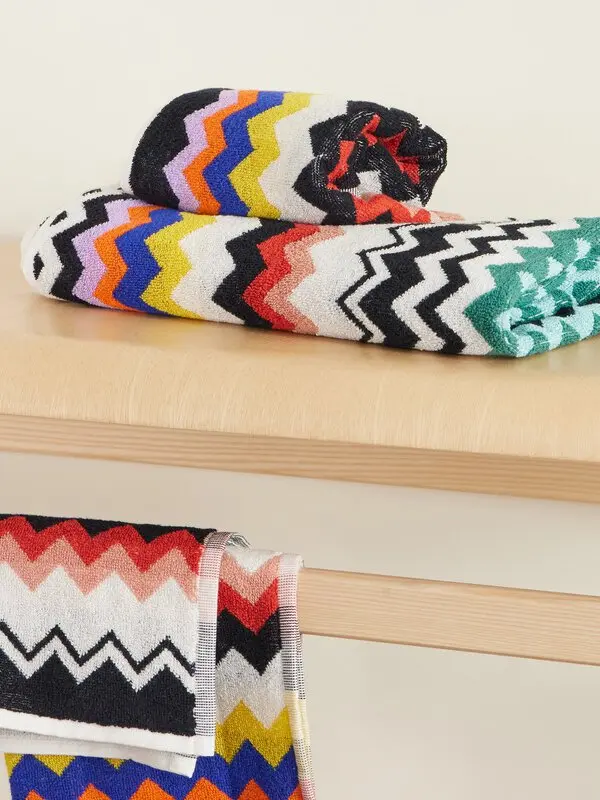 Missoni Set Of Five Striped Cotton-terry Towels - Multi