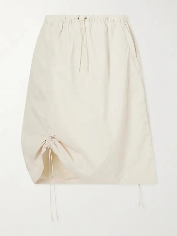 On Recycled Shell Midi Skirt - Neutrals