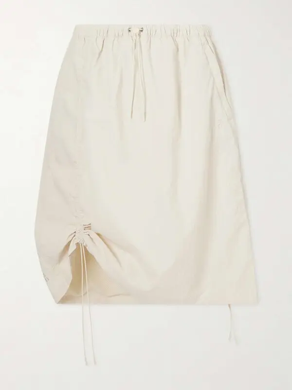 On Recycled Shell Midi Skirt - Sand