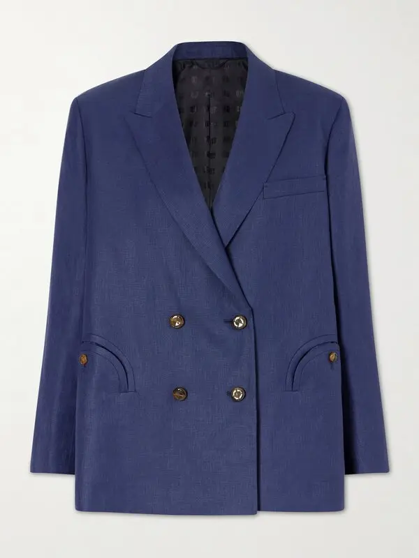 BLAZÉ MILANO Nightbreak Double-breasted Blazer - Blue