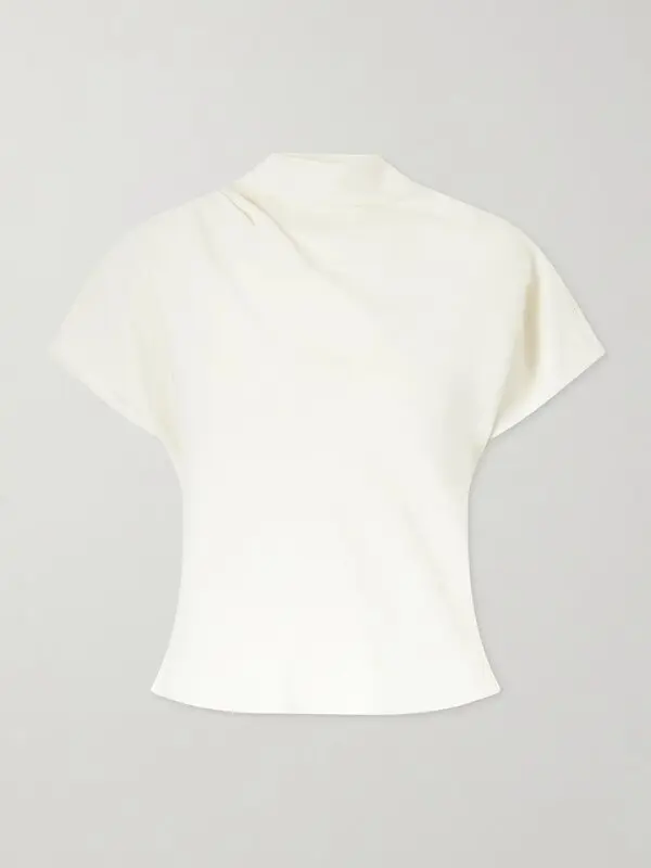 TWP Draped Satin Blouse