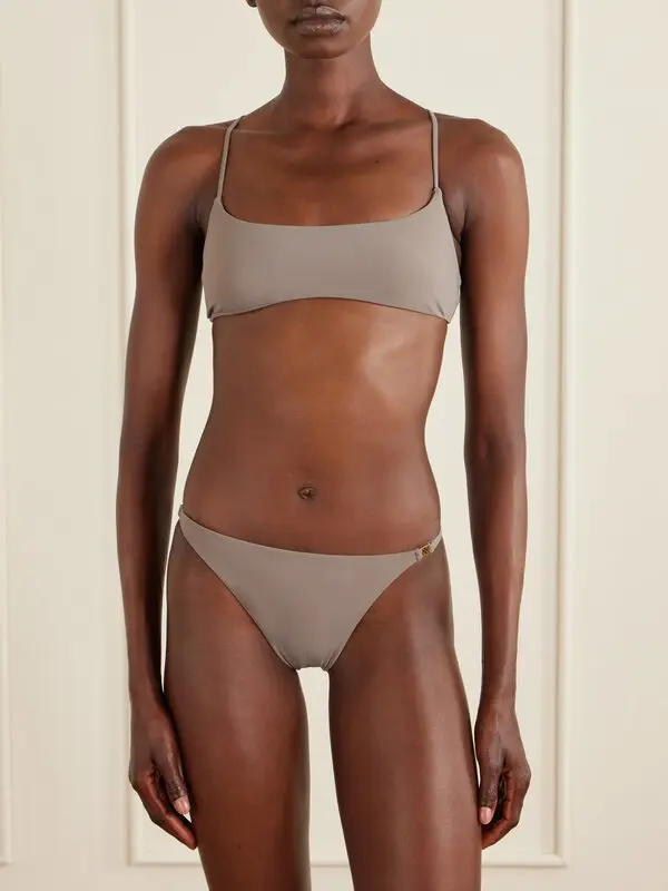 Kiki De Montparnasse Athletic Bikini Top - Gray