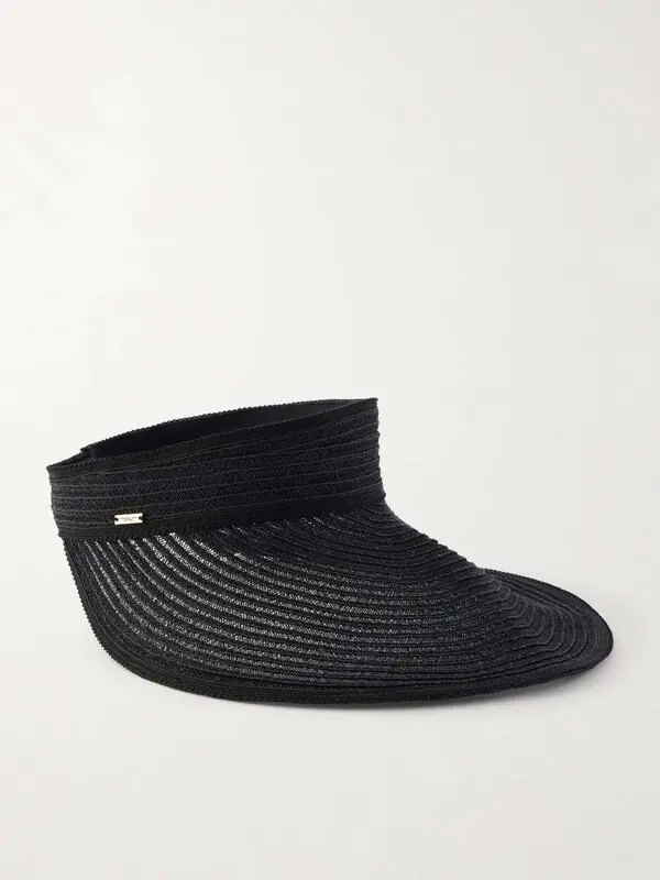 Eugenia Kim Trixie Raffia Sunhat - Black