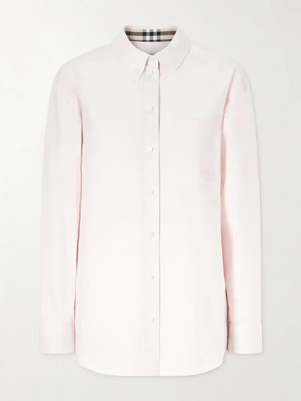 Burberry Letitia Logo-embroidered Oxford Shirt