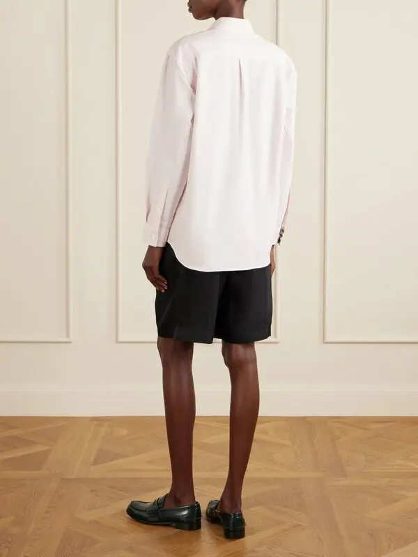 Burberry Letitia Logo-embroidered Oxford Shirt