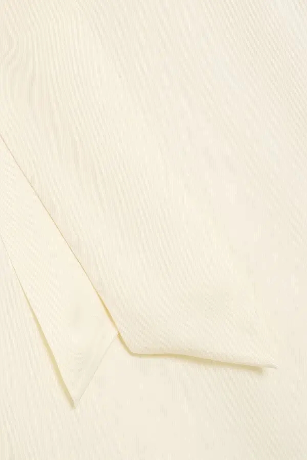 Zimmermann Pussy-bow Belted Twill Midi Dress