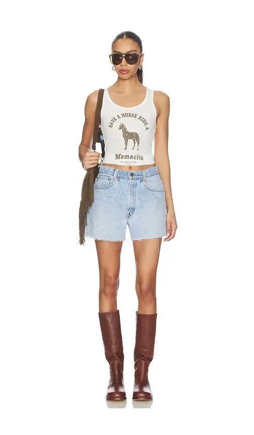 THE LAUNDRY ROOM Graphic Rib Tank Top