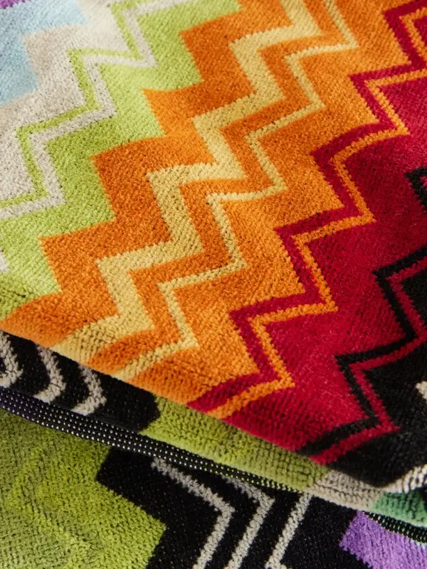Missoni Giacomo Set Of Five Striped Jacquard-knit Cotton-terry Towels - Multi