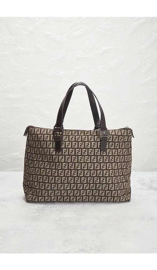 Undefined Fendi Zucchino Tote Bag