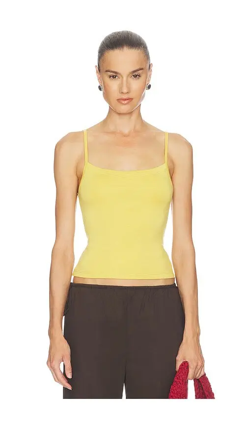Eterne 90's Tank Top In Mustard - Saffron