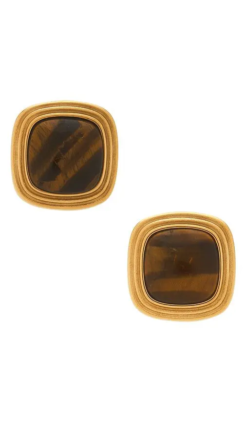 LOVERS AND FRIENDS Luciana Stud Earrings - Amber