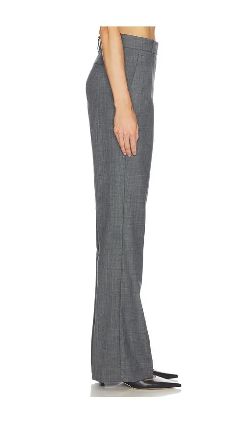 GANNI Wool Melange Suiting Straight Pant