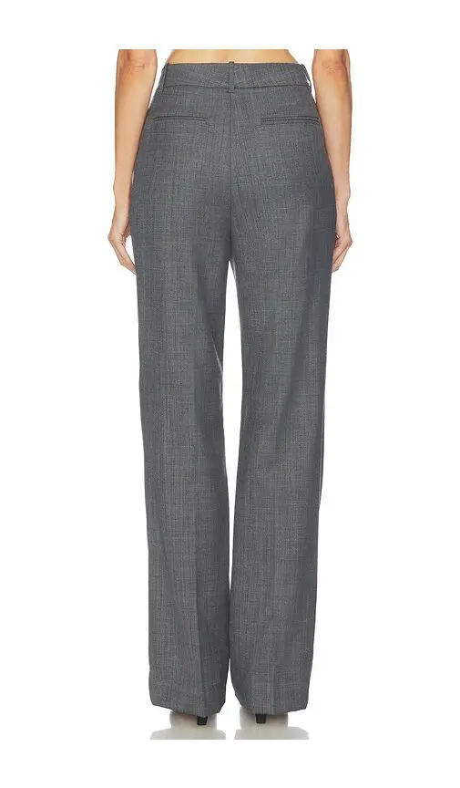 GANNI Wool Melange Suiting Straight Pant