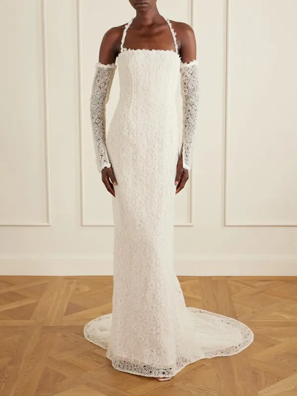 DANIELLE FRANKEL Evie Embroidered Tulle And Organza Gown