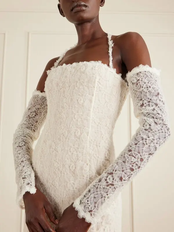DANIELLE FRANKEL Evie Embroidered Tulle And Organza Gown