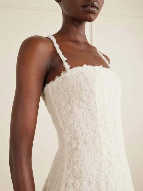DANIELLE FRANKEL Evie Embroidered Tulle And Organza Gown