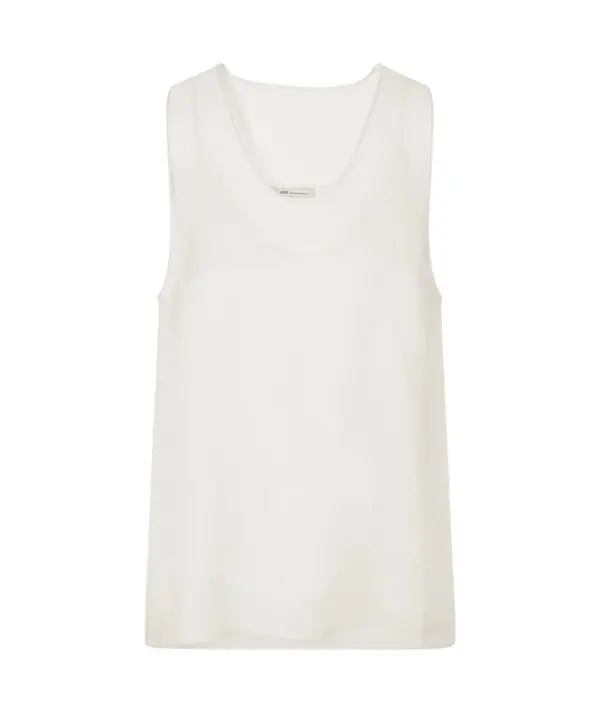 AMI Paris Silk-organza Top