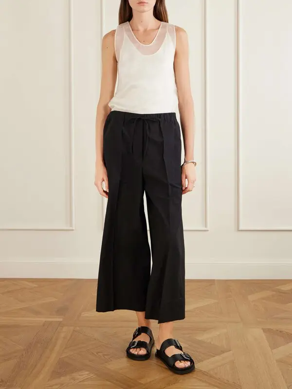 AMI Paris Silk-organza Top