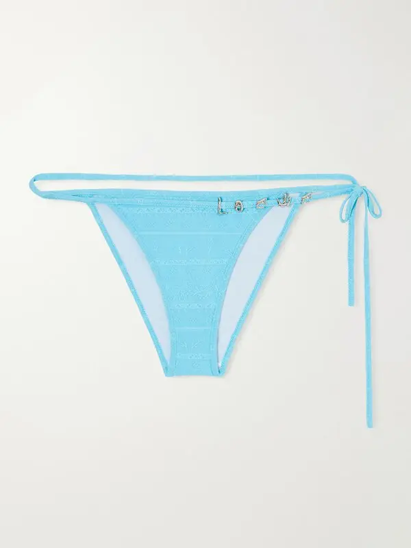 Loewe Jacquard Bikini Briefs - Blue