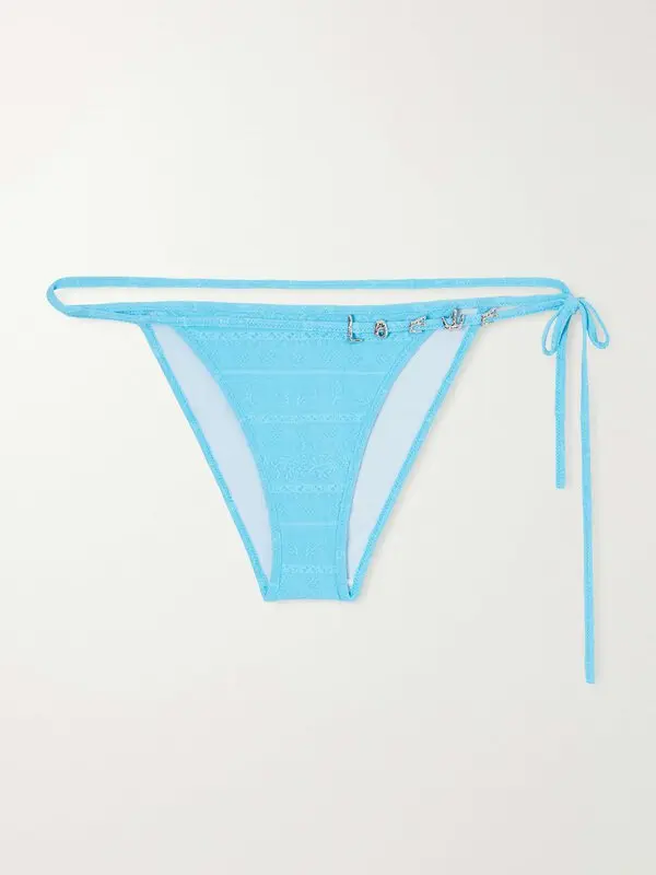 Loewe Jacquard Bikini Briefs - Turquoise