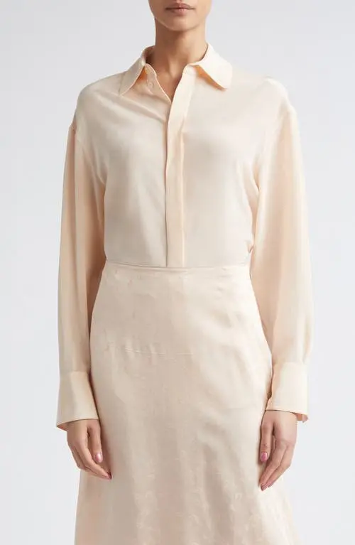 Victoria Beckham Slim-fit Silk Button-up Shirt