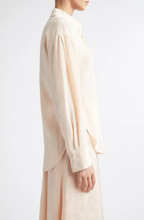 Victoria Beckham Slim-fit Silk Button-up Shirt