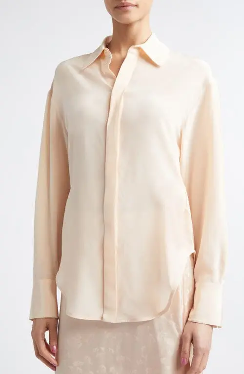 Victoria Beckham Slim-fit Silk Button-up Shirt