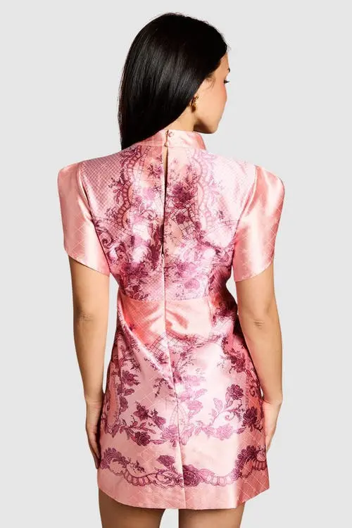 Coast Petite Floral Print Tulip Sleeve Mini Dress