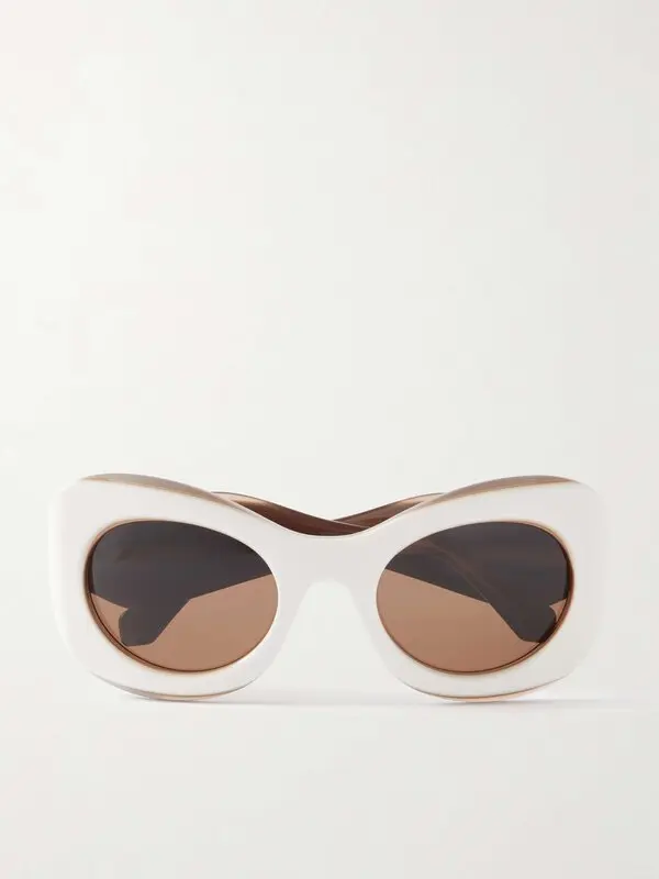 Loewe Paula's Ibiza Rounded-frame Sunglasses - White