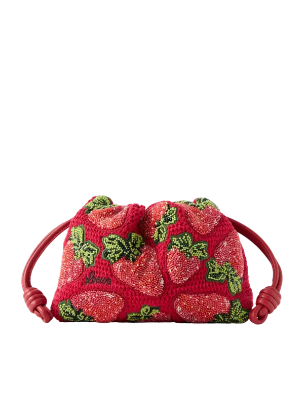 Loewe Paula's Ibiza Flamenco Clutch - Red