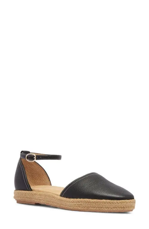FRANKIE4 Kit Ankle Strap Flat - Black Tumbled