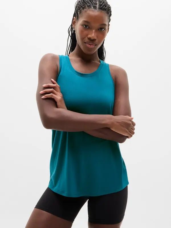 Athleta Relaxed Fit Tank - Coastal Teal