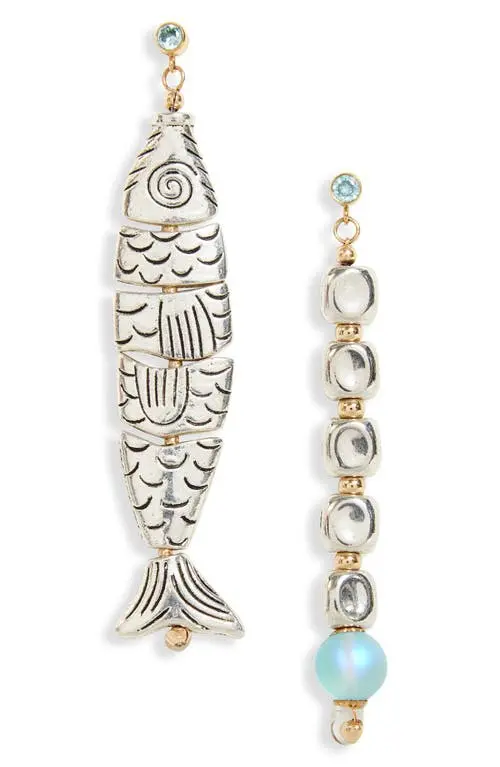 ISSHI Pisces Asymmetric Mismatched Drop Earrings