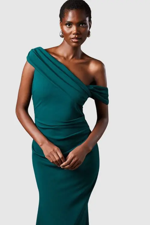 Coast Asymmetrical Neckline Maxi Dress