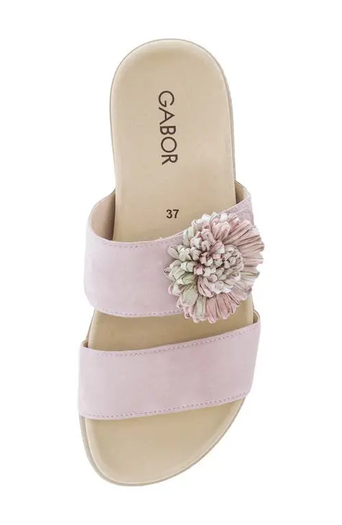 Gabor Two-strap Sandal With Floral Embellishment - Bloom