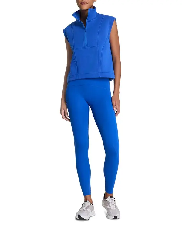 Spanx Cotton Fleece Half Zip Vest