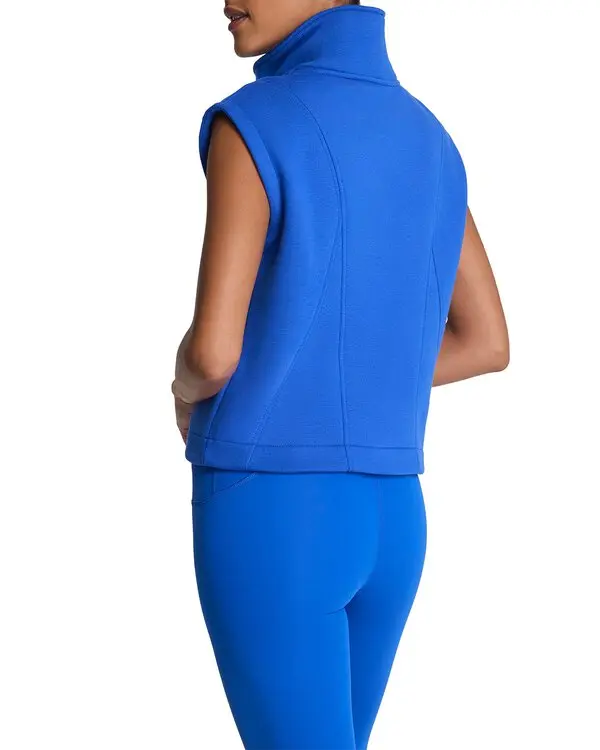 Spanx Cotton Fleece Half Zip Vest