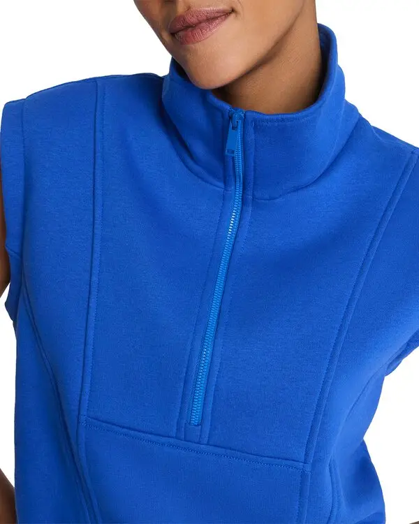 Spanx Cotton Fleece Half Zip Vest